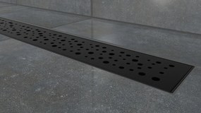 B-DRAINWELL 50 Black Odtokový podlahový žlab, bublinky