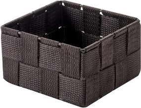 Úložný organizér do zásuvky Compactor TEX - košík S, 12 x 12 x 7 cm, čokoládový