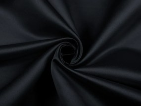 Biante Saténový běhoun na stůl polyesterový Satén LUX-026 Černý 35x180 cm
