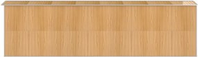 Zahradní kůlna světle hnědá 192x689x223 cm pozinkovaná ocel 3147477