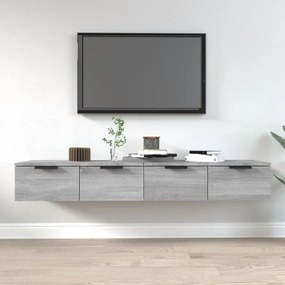 Nástěnné skříňky 2 ks šedé sonoma 68x30x20 cm kompozitní dřevo 3115898