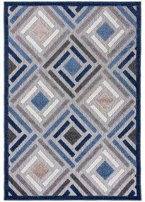 Kusový koberec Jimy šedomodrý 80x200cm