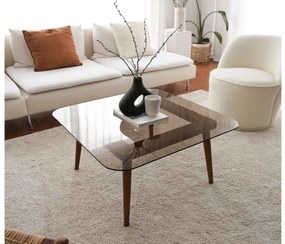 Designový konferenční stolek Olalla 80 cm bronzový