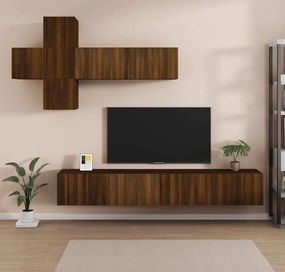 vidaXL 7dílný set TV skříněk kompozitní dřevo [3114520] Barva: šedá sonoma