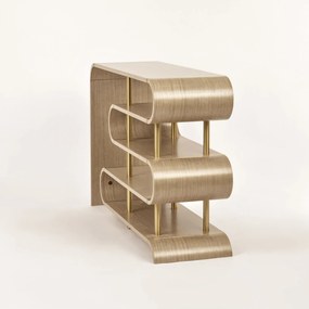 Designový konzolový stolek Stilig ST962 122 cm béžový/zlatý