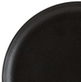 CÔTÉ TABLE Kameninový talíř Ingrid Noir 27,5 cm, černá barva, keramika