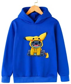 MIKINA STITCH a Pokémon, různé barvy Barva: modrá (8), Velikost: 150