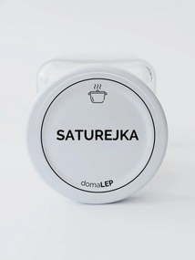 Samolepka na kořenky SATUREJKA průhledná 5 cm tučné písmo
