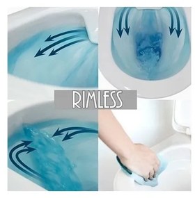 Závěsný set GEBERIT Duofix Basic+ WC CARMEN Rimless 49 x 37 cm + pomalu padající deska Slim, bílá, 3388XX00+39040100