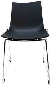 Židle F1M DELUXE -černá - plast / kov