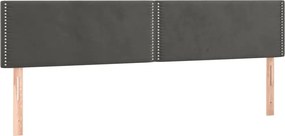 Box spring postel s matrací tmavě šedá 180x200 cm samet 3141258