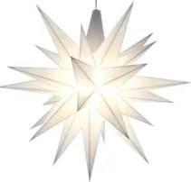 Herrnhuter plastová hvězda bílá - 13 cm
