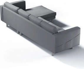 Potah na pohovku IKEA Norsborg 4-místná se šezlongem barva šedá