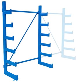 Konzolový regál, jednostranný, stromečkový, 2000 x 1380 x 624 mm, 6 pater