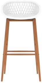 Barové židle 2 ks bílé - Default Title