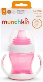 Munchkin - Hrneček pro první doušky 118 ml - růžová / od 4 měsíců