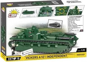 COBI 2990 Tank Vickers A1E1 INDEPENDENT / 1:35 / 887 kostek / od 9 let