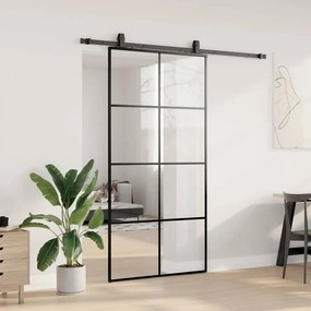 Posuvné dveře se sadou kování černé 102,5x205 cm ESG Glass 3375866