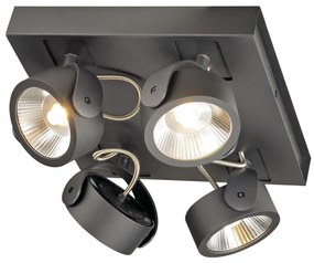 SLV 1000135 Kalu, černá LED bodovka, 4x10W 60° LED 3000K, 28x29cm