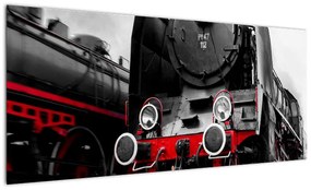 Stará lokomotiva - obraz (100x40cm)