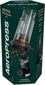 AeroPress Go Plus černá / Ruční kávovar / Termohrnek 473 ml / Mletá ká