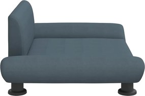 Pelíšek pro psy tmavě šedý 70 x 45 x 28 cm textil 171997