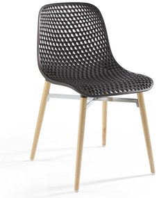 Židle Next Barva sedáku a opěradla z recyklovaného plastu: Coal black IR8022