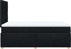 Box spring postel s matrací černá 120x190 cm textil 3293521