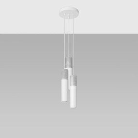 Sollux Lighting Závěsné svítidlo BORGIO 3P bílé