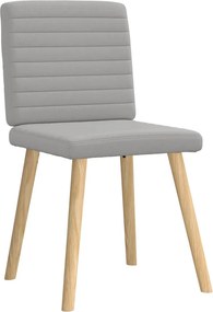 Otočné jídelní židle 4 ks Oblak šedá textil 3315283