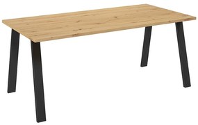 Jídelní stůl industriální Kleo - 185x90 cm - artisan