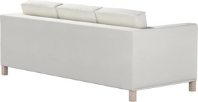 Potah na pohovku IKEA  Karlanda 3-místná nerozkládací, krátký barva šedá látka lesklé, pletený vzor, sametová