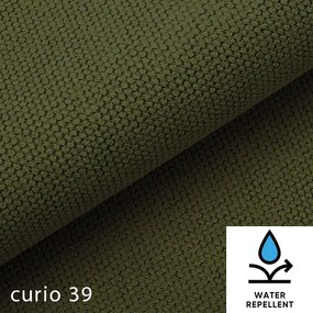 Malá sedací souprava SLIM | 235x179 cm | PRAVÁ | 39 tmavě zelená | rozkládací + úložný prostor