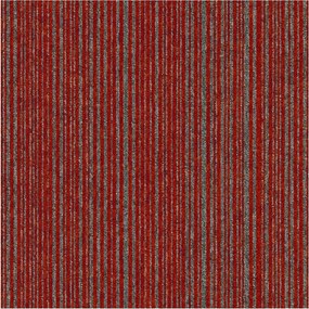 Tapibel, Kobercový čtverec Coral Lines 60380-50 červeno-šedý 50 x 50 cm, chodba / předsíň