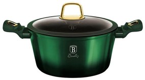 BERLINGERHAUS Kastrol s poklicí a titanovým povrchem 28 cm Emerald Collection BH-6059