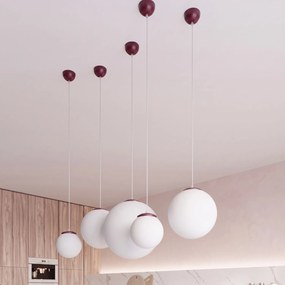 Sollux Lighting Závěsné svítidlo UGO 30 bordó