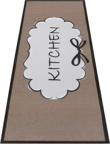 Hanse Home, AKCE: 50x150 cm Běhoun Cook & Clean 105728 Brown White Black, hnědá, kuchyně