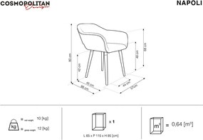 COSMOPOLITAN DESIGN Židle Napoli