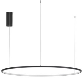 OnaDnes -20% Černé kovové závěsné LED světlo Nova Luce Tarquin 100 cm