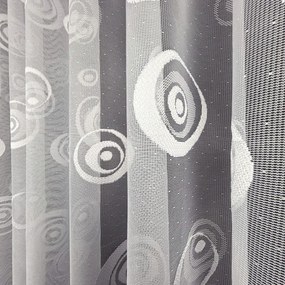 Žakárová záclona bílá metráž Ervi 7044 new