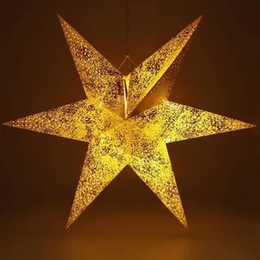 RETLUX RXL 363 hvězda zlatá 10LED 3000K - teplá bílá