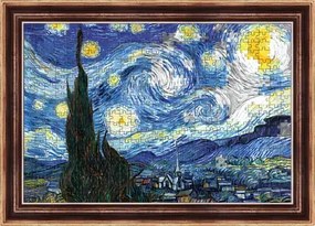 TREFL Art Frame Puzzle Hvězdná noc / 500 dílků / s rámem / 31,5 × 47 c