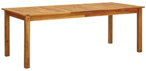 vidaXL Zahradní stůl 200 x 90 x 74 cm masivní akáciové dřevo