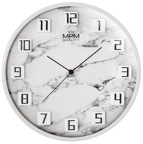 MPM Nástěnné plastové hodiny MPM Damali v elegantním provedení MPM Damali E01.4290.00