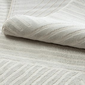 Dywany Łuszczów, Kusový koberec Balance 1503 cream, 80x150, bílá, ložnice