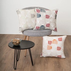 SCANquilt povlak LONA retro béžovovínová 45 x 45 cm