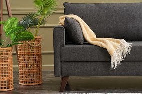 Hanah Home Rozkládací pohovka BELLA antracit 208 cm 825BLC2575