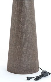 Hnědá stojací lampa s textilním stínidlem (výška 180 cm) Micky – Light &amp; Living