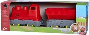 BIG Power Worker 55784 Mini vláček s vagónem 45 cm červená / od 2 let