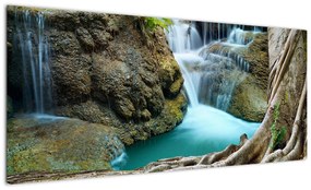 Obraz - vodopády (100x40cm)
